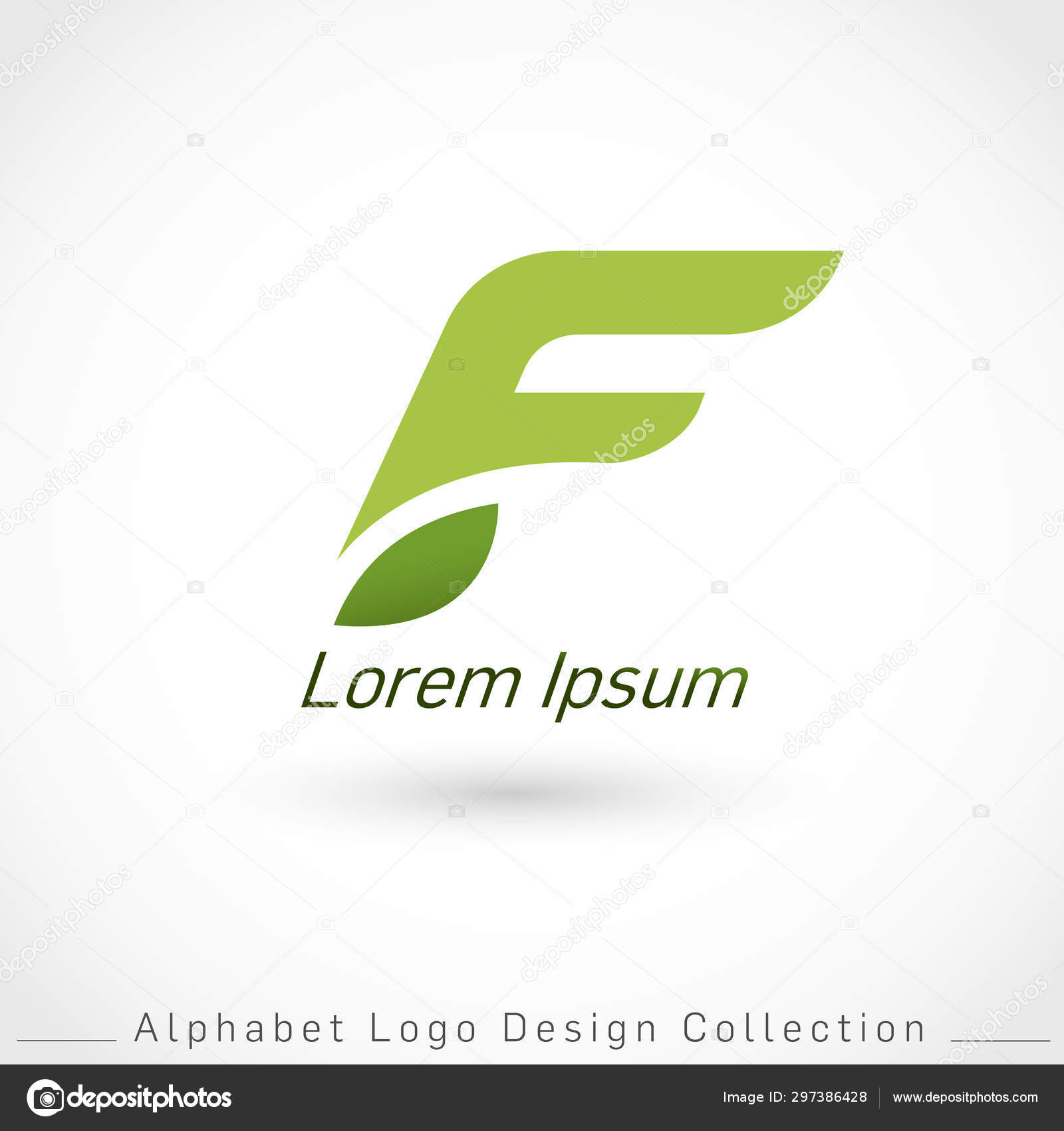 Letter Logo Design Template Isolated White Background Vector ...