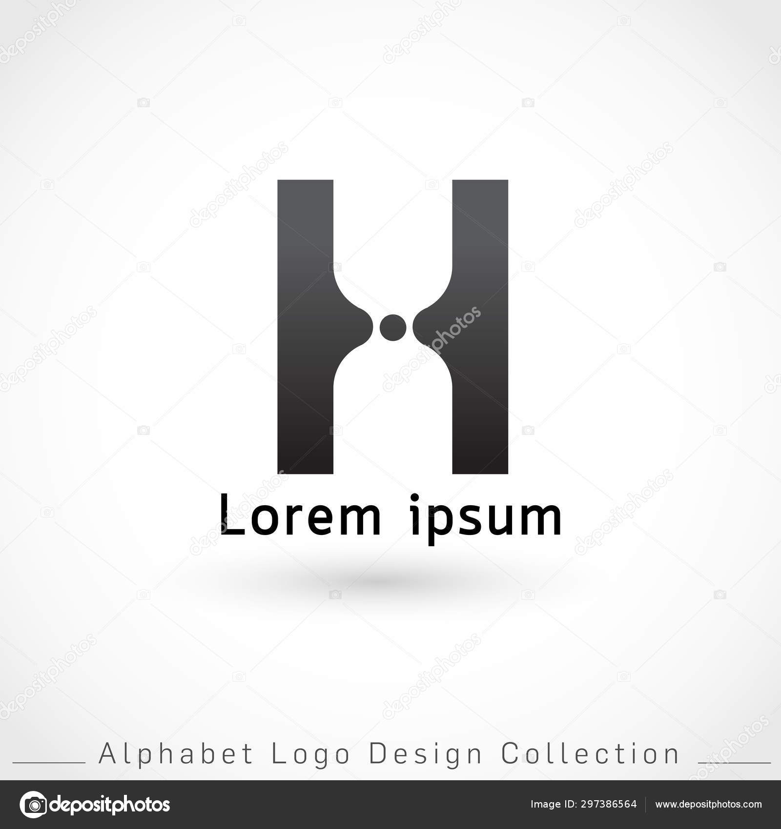 Letter Logo Design Template Isolated White Background Vector ...