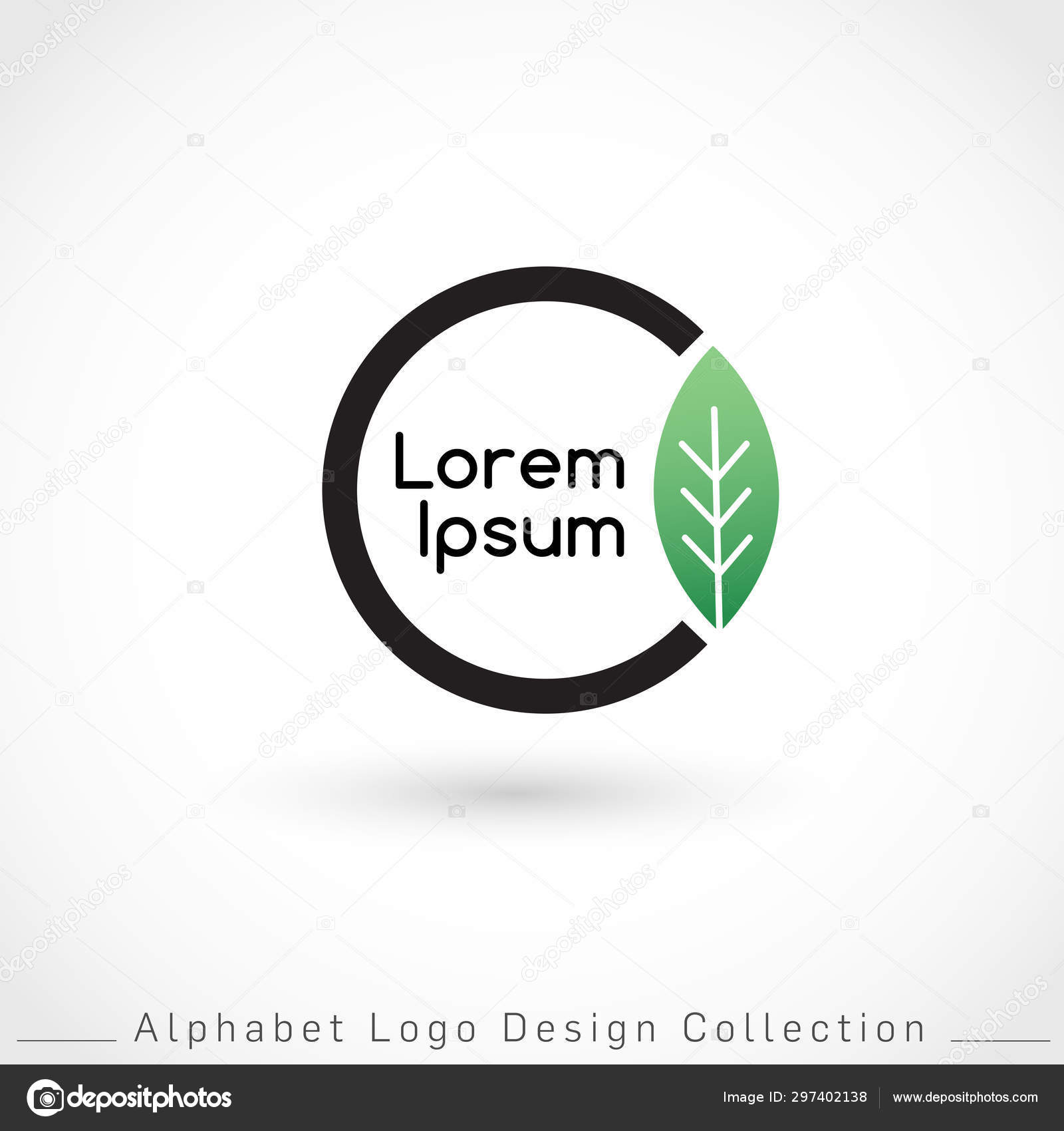 Letter Logo Design Template Isolated White Background Vector ...