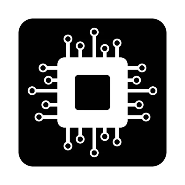 Processor Linear Icon Microprocessor Thin Line Illustration Cpu Integrated Circuit — Stock ...