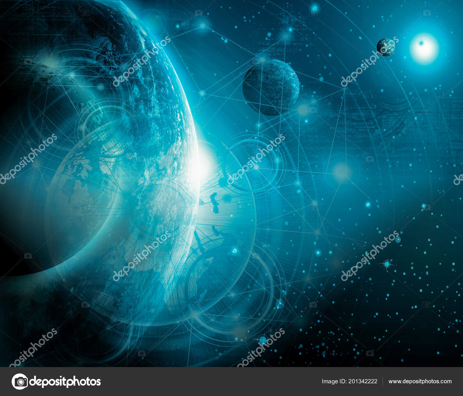 Earth from Space. Best Internet Concept of global business from ...