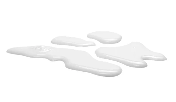 Spilled Milk Puddle Isolated White Background Texture Stock Photo by ...