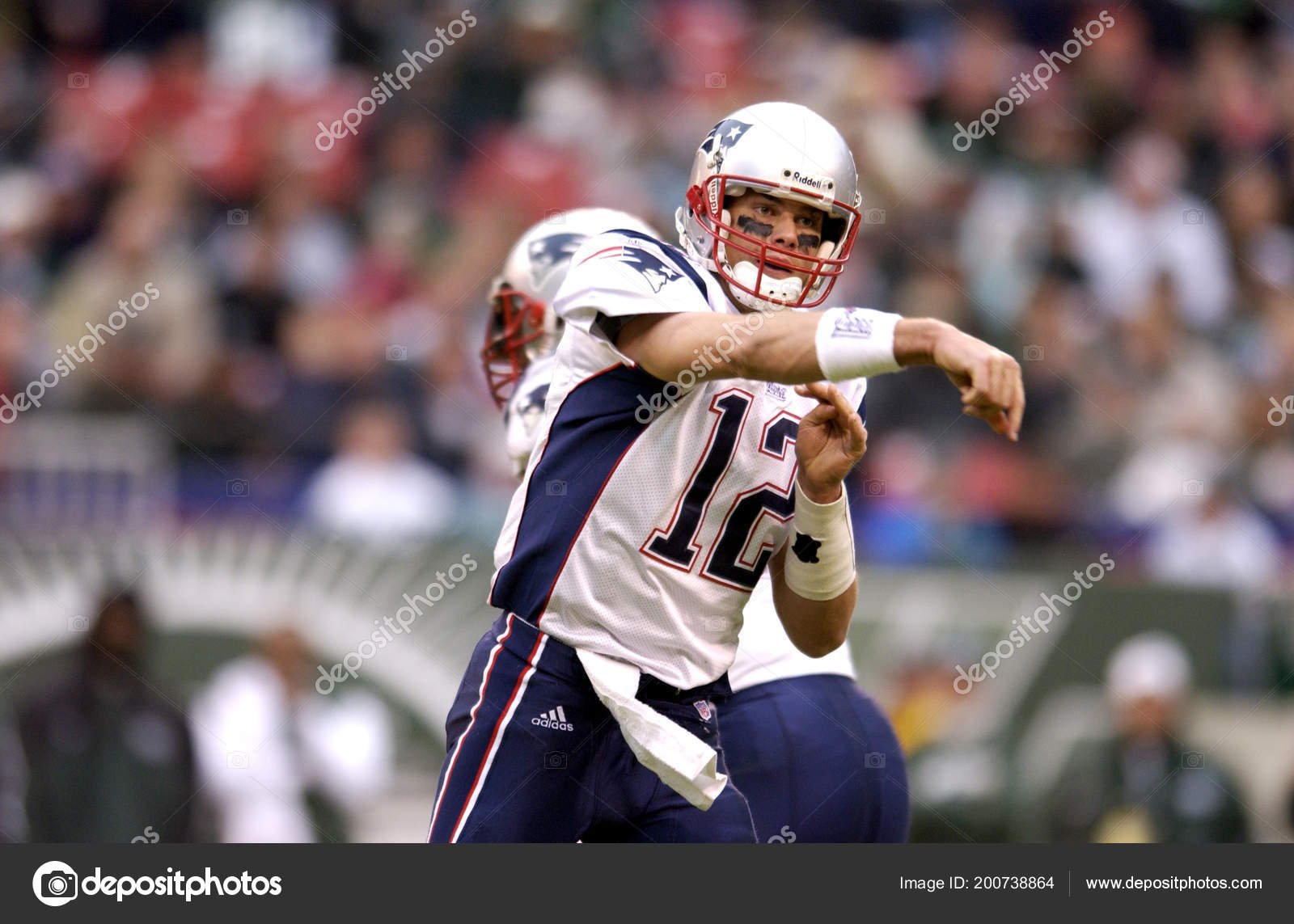 Tom Brady Quarterback New England Patriots Game Action Nfl Season ...