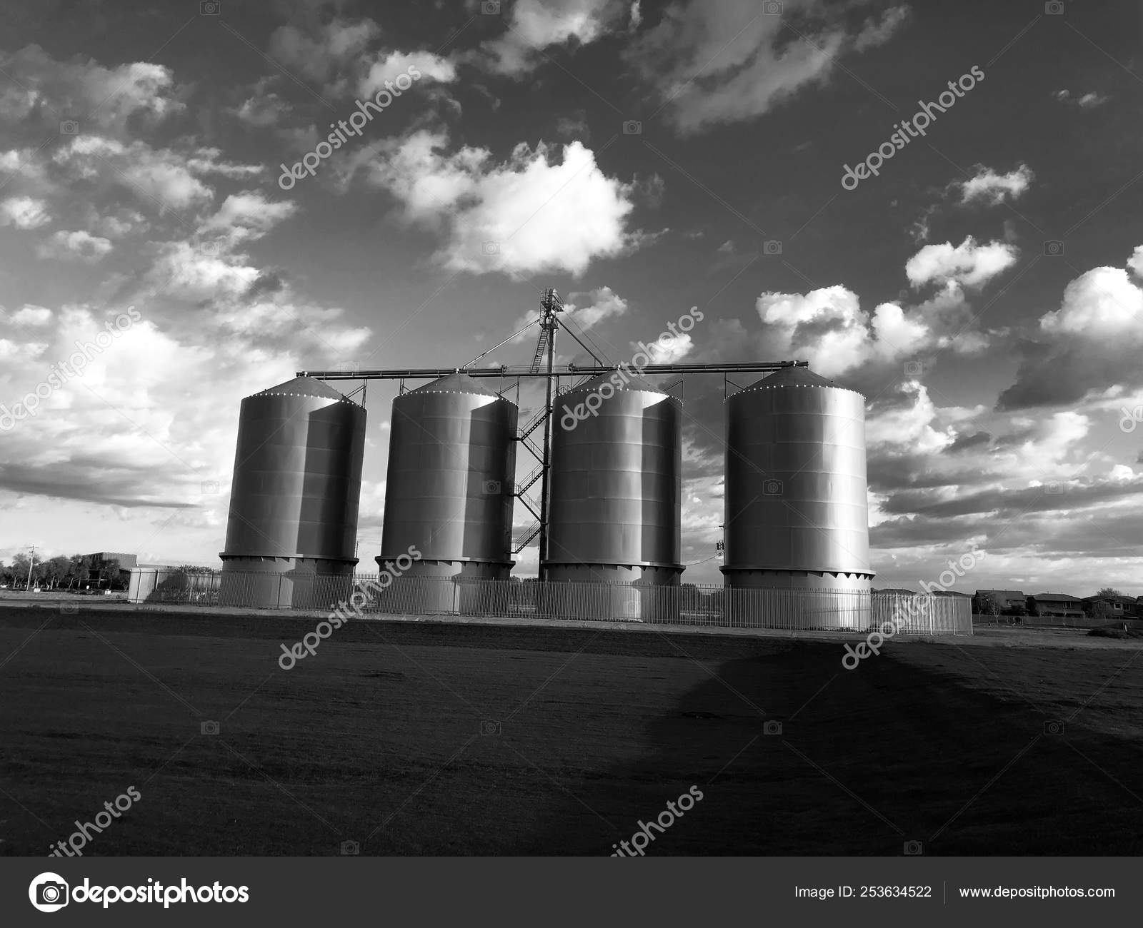 Silo Structure Storing Bulk Materials Silos Used Agriculture Store ...