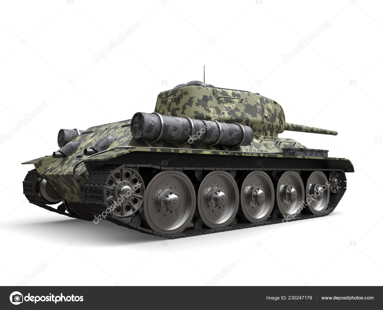 Army Tank Side View