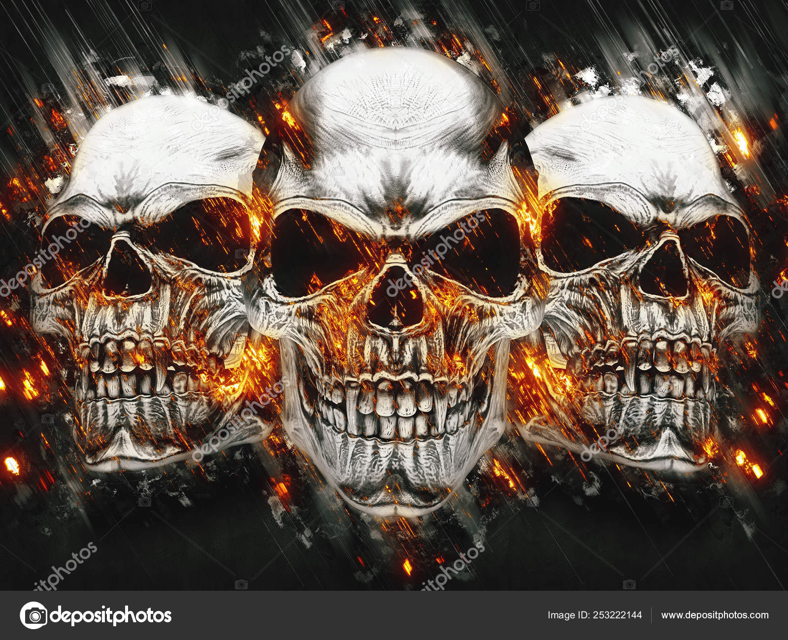 Vampire Skull Wallpaper