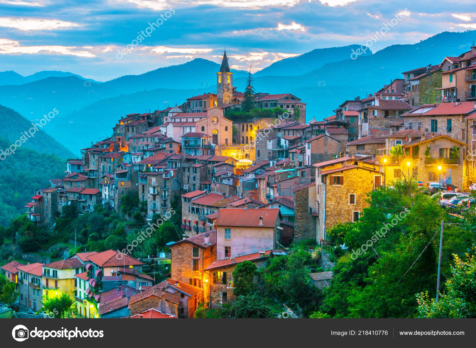 View Apricale Province Imperia Liguria Italy Stock Photo by ©monticello ...