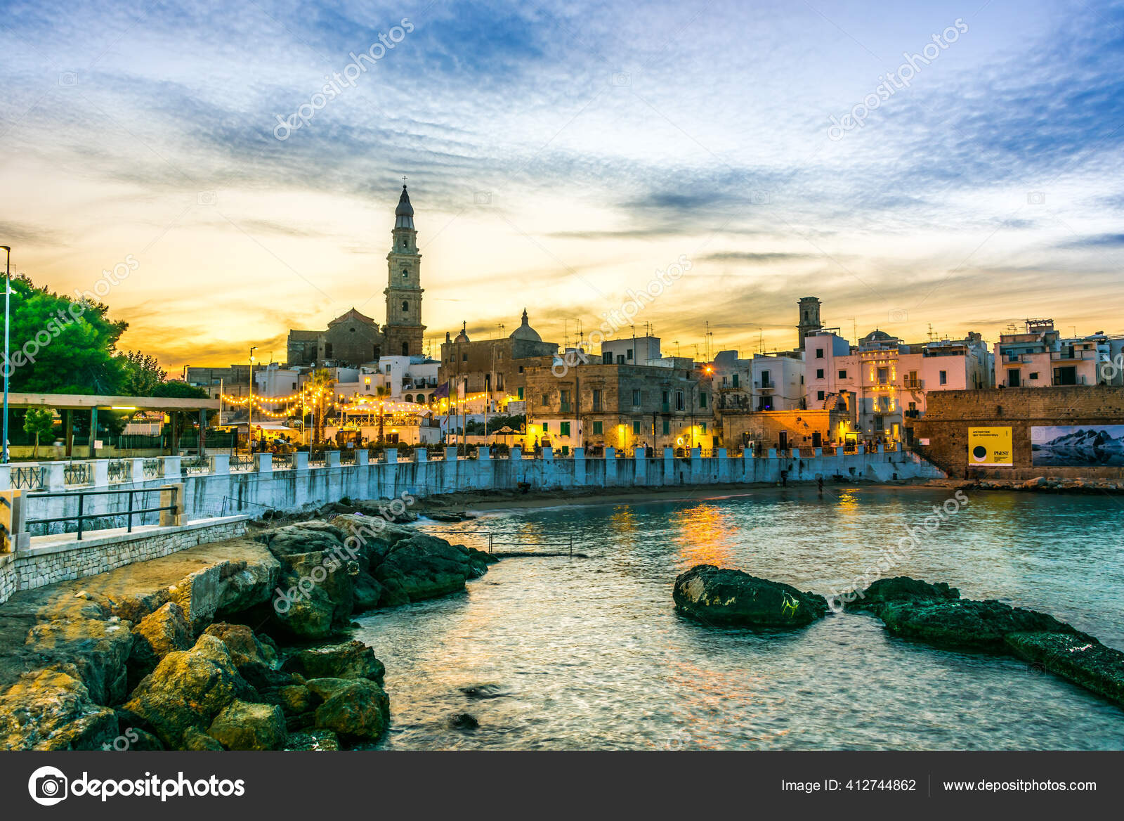 Monopoli Italy Sep 2020 View Monopoli City Beach Cala Porta – Stock ...
