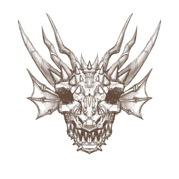 Dragon skull Stock Photos, Royalty Free Dragon skull Images | Depositphotos