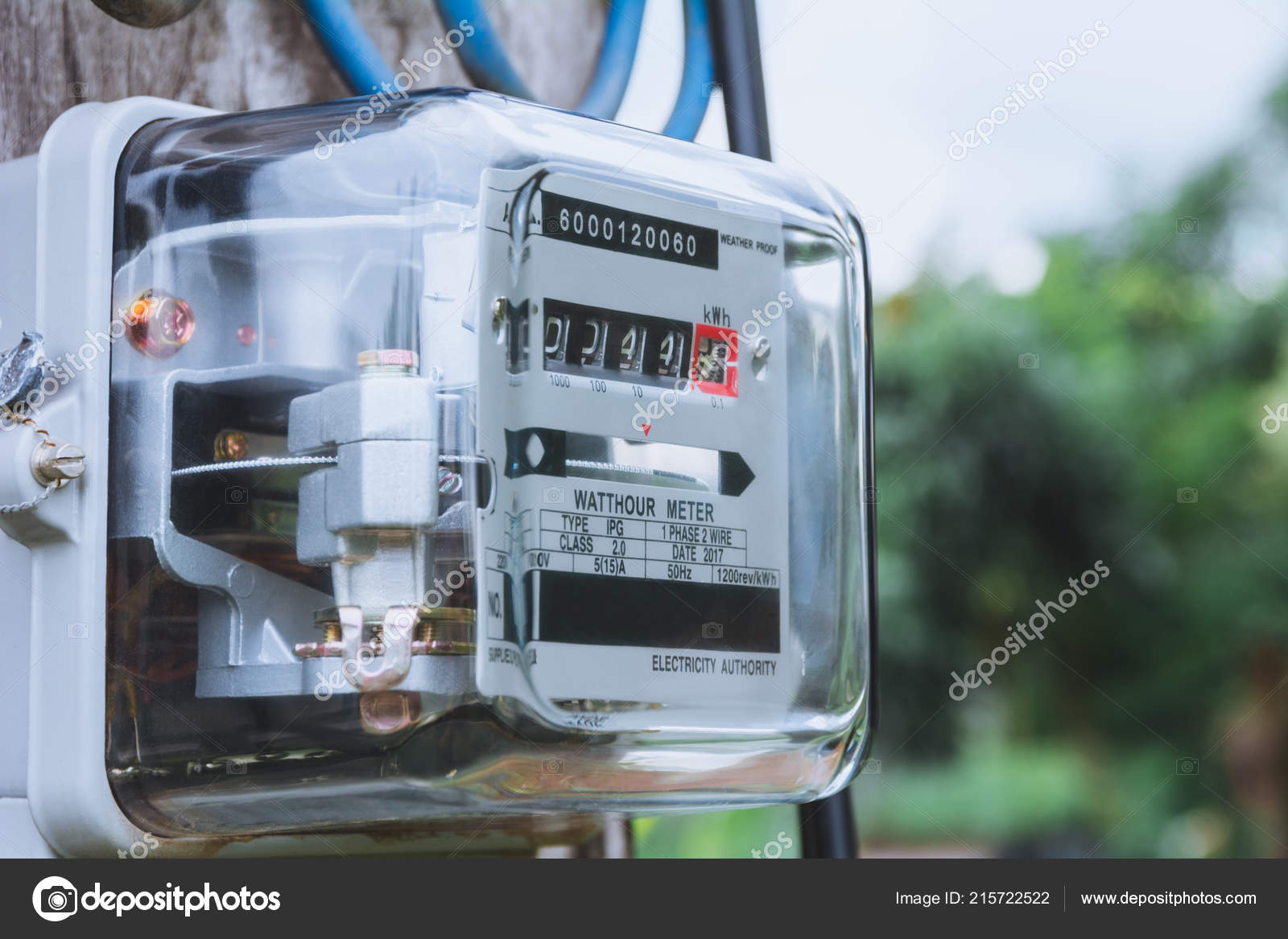 Medidor Potencia Eléctrica Que Mide Consumo Energía Herramienta ...