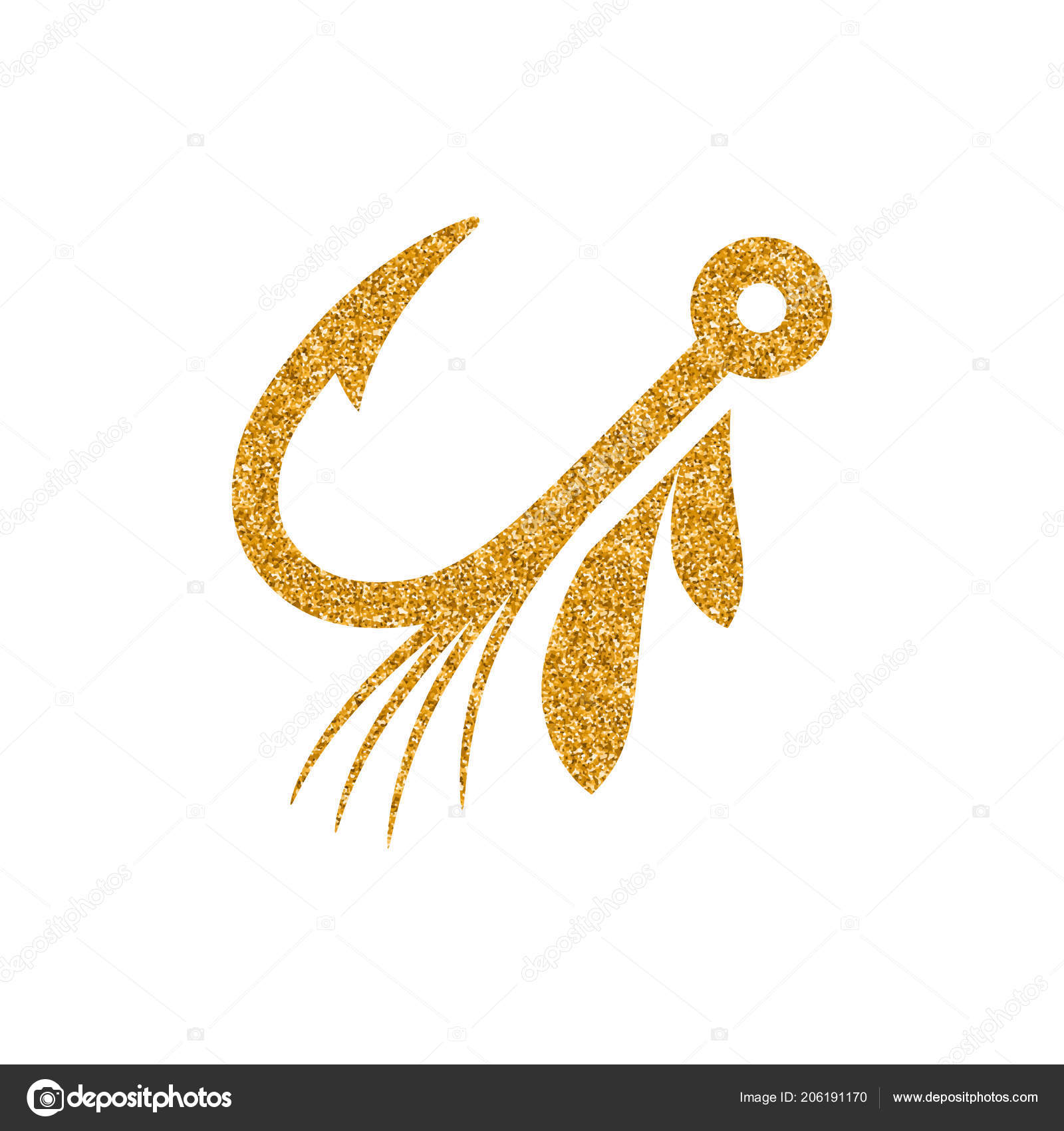 Fishing Lure Icon Isolated White Background Stock Vector by ©puruan ...
