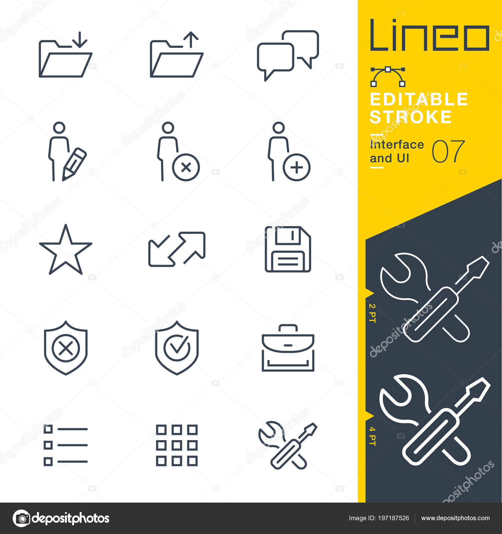 Lineo Editable Stroke Interface Line Icons Stock Vector Image by ...