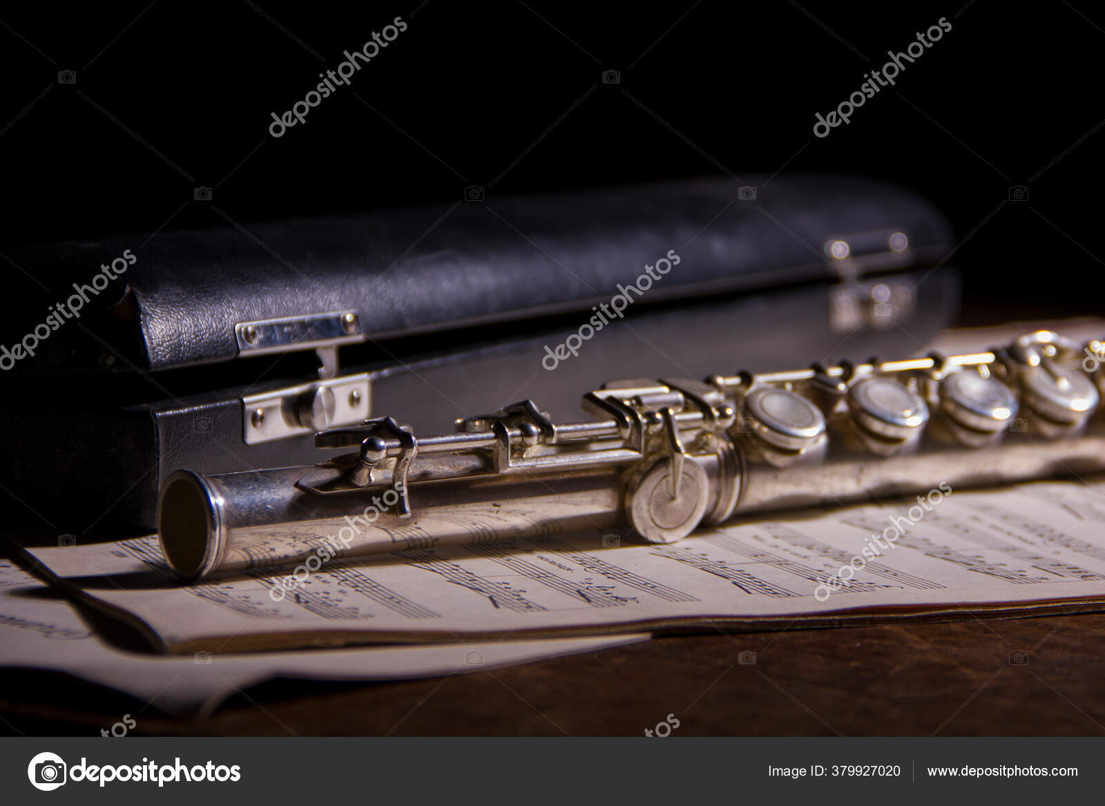 Silver Flute Ancient Musical Background — Stock Photo © supermary.alice ...