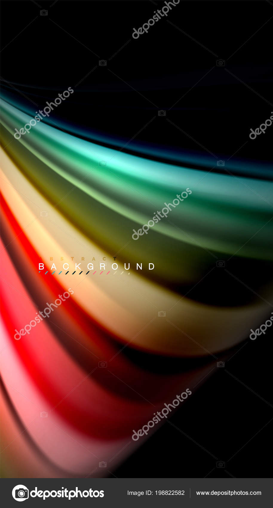 Fluid mixing colors, vector wave abstract background Stock Vector Image ...