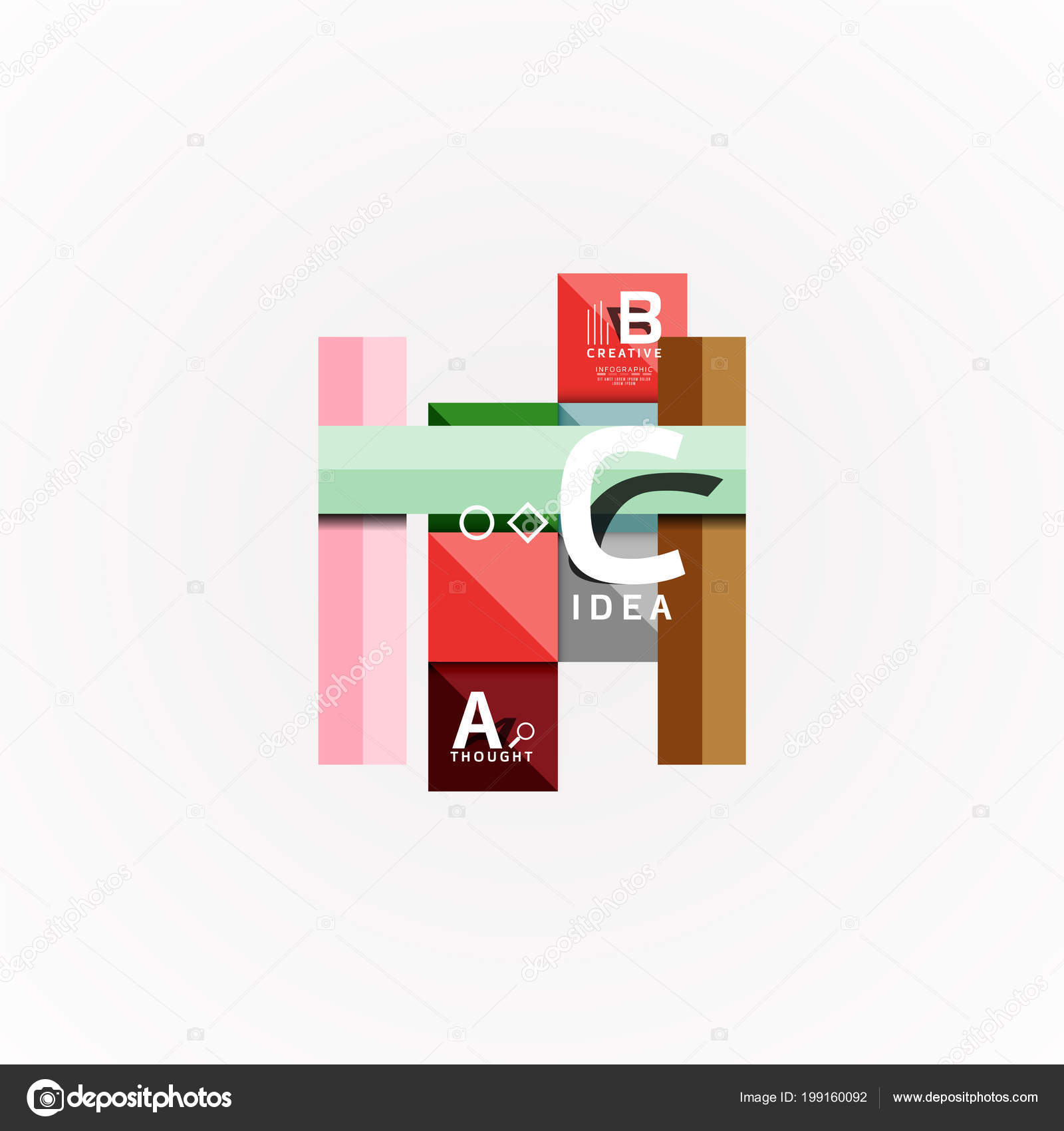 Paper option steps diagram infographic layout Stock Vector by ©akomov ...