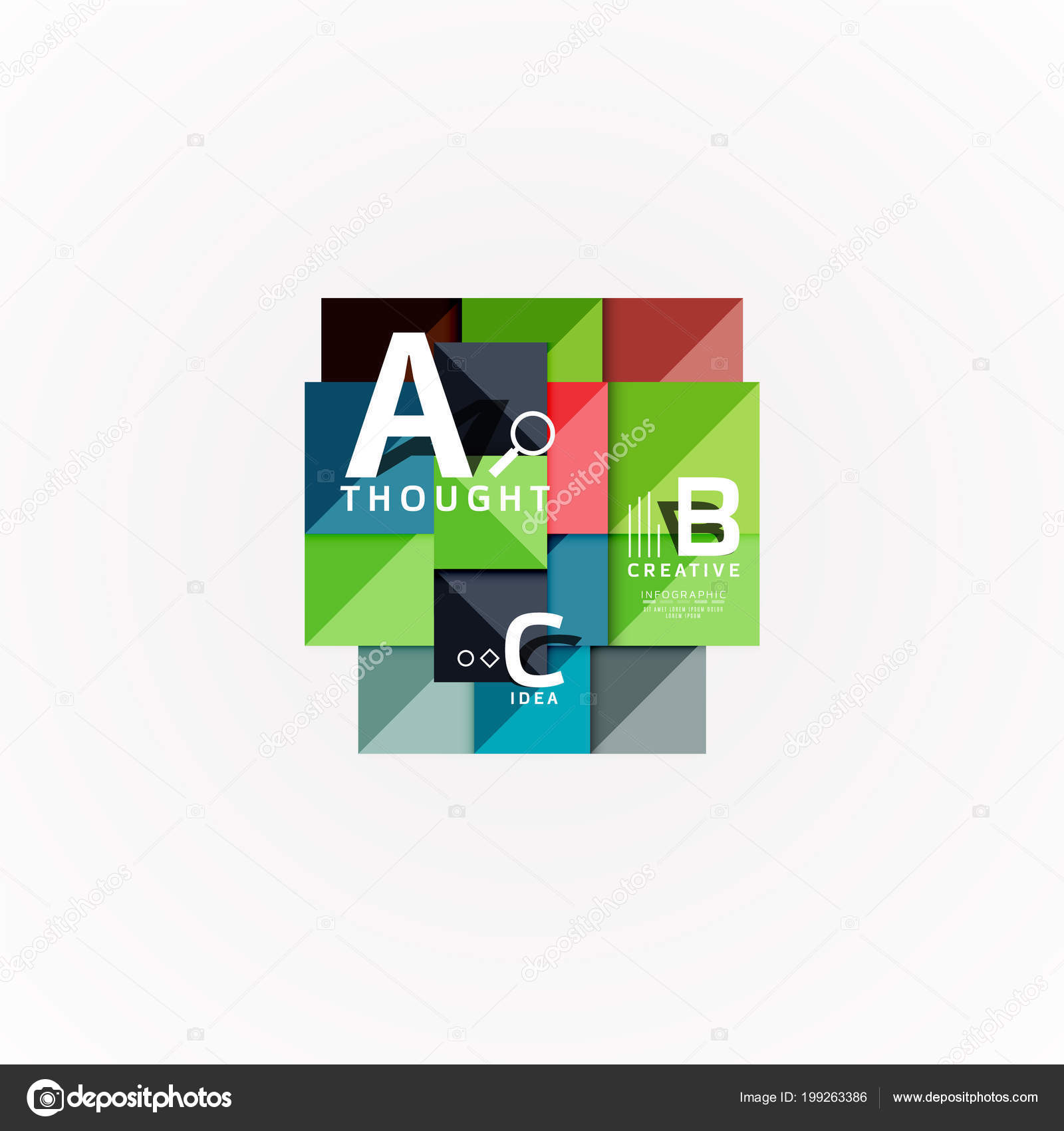 Paper option steps diagram infographic layout Stock Vector by ©akomov ...