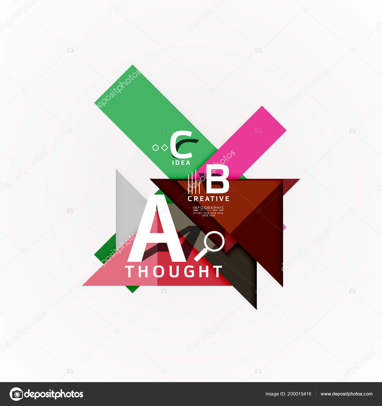 Paper option steps diagram infographic layout Stock Vector by ©akomov ...