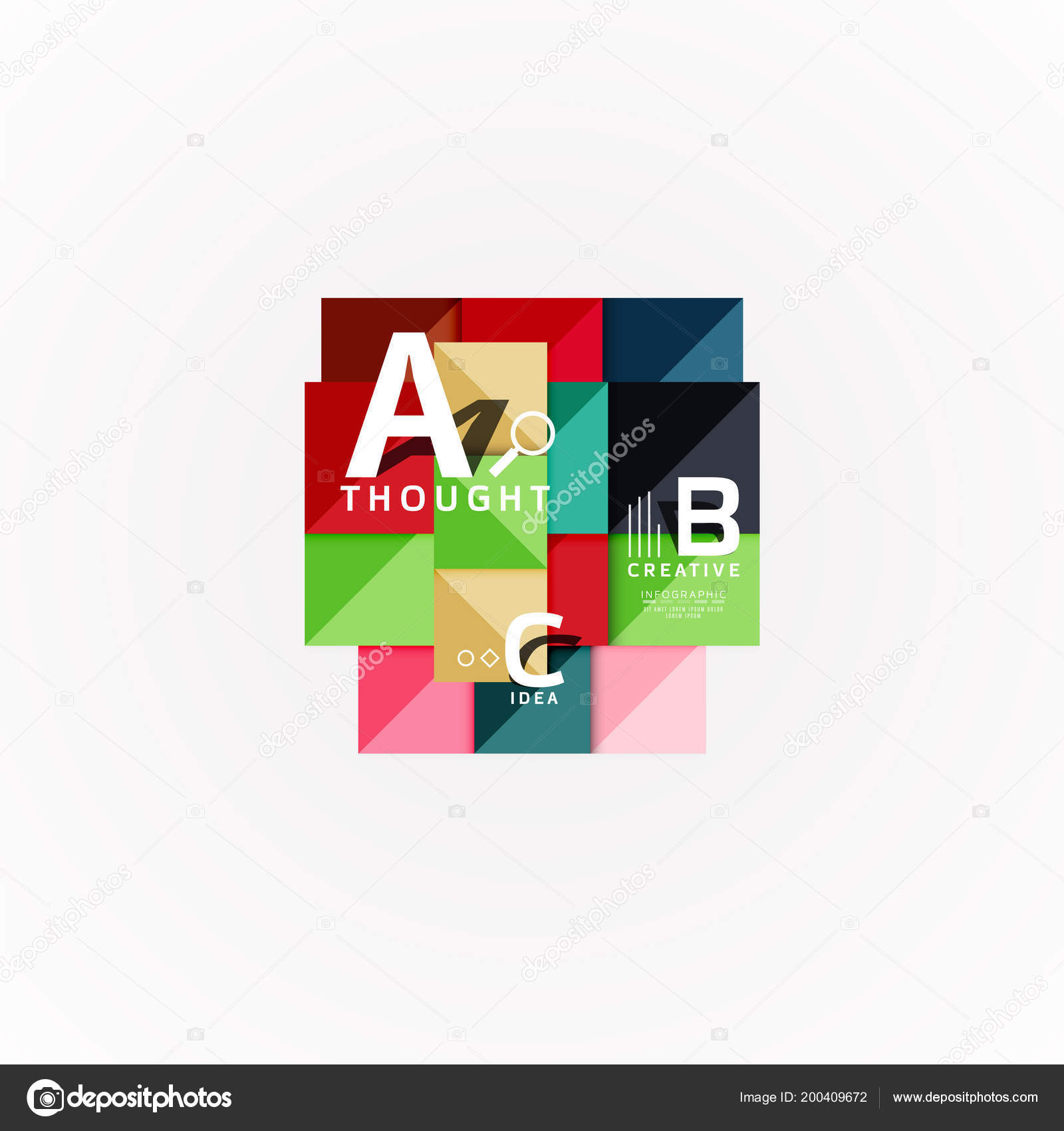 Paper option steps diagram infographic layout Stock Vector Image by ...