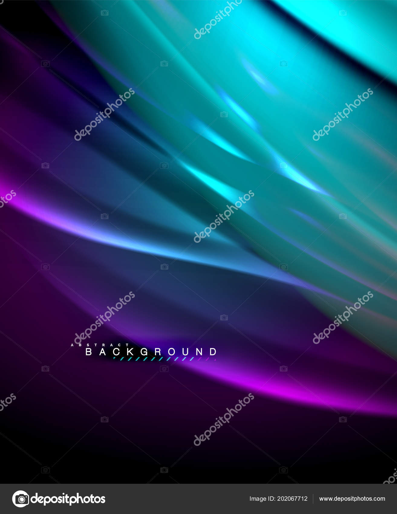 Neon Glowing Wave Magic Energy And Light Motion Background Vector