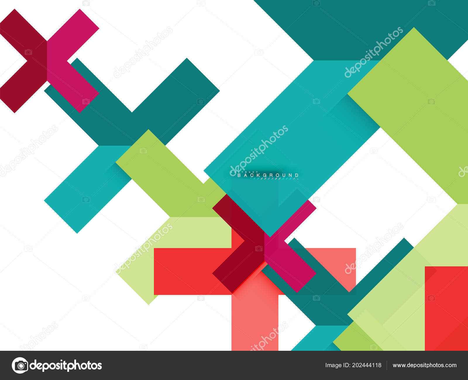 Warna-warni bentuk geometris abstrak, latar belakang geometri untuk ...