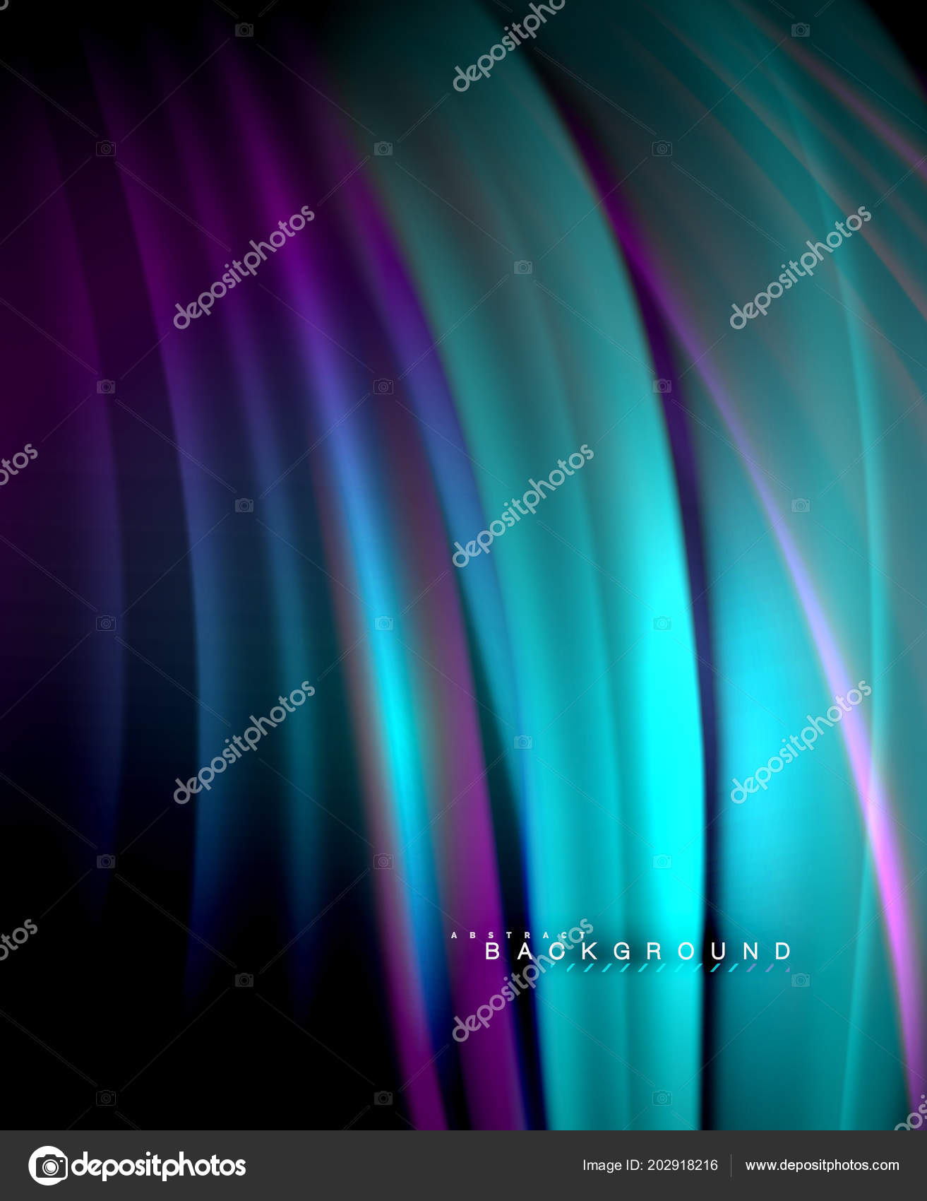 Neon Glowing Wave Magic Energy And Light Motion Background Vector