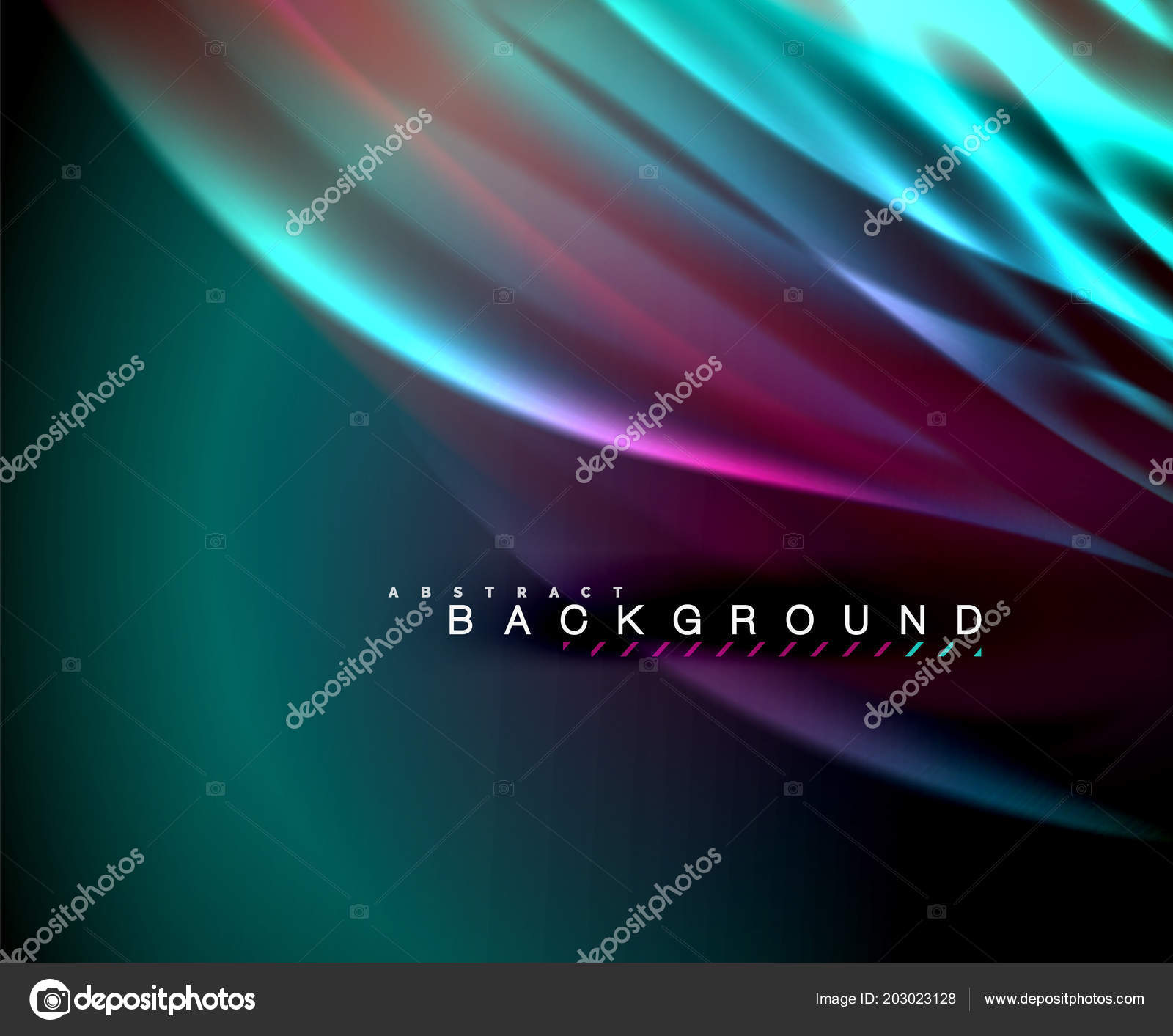 Neon Glowing Wave Magic Energy And Light Motion Background Vector