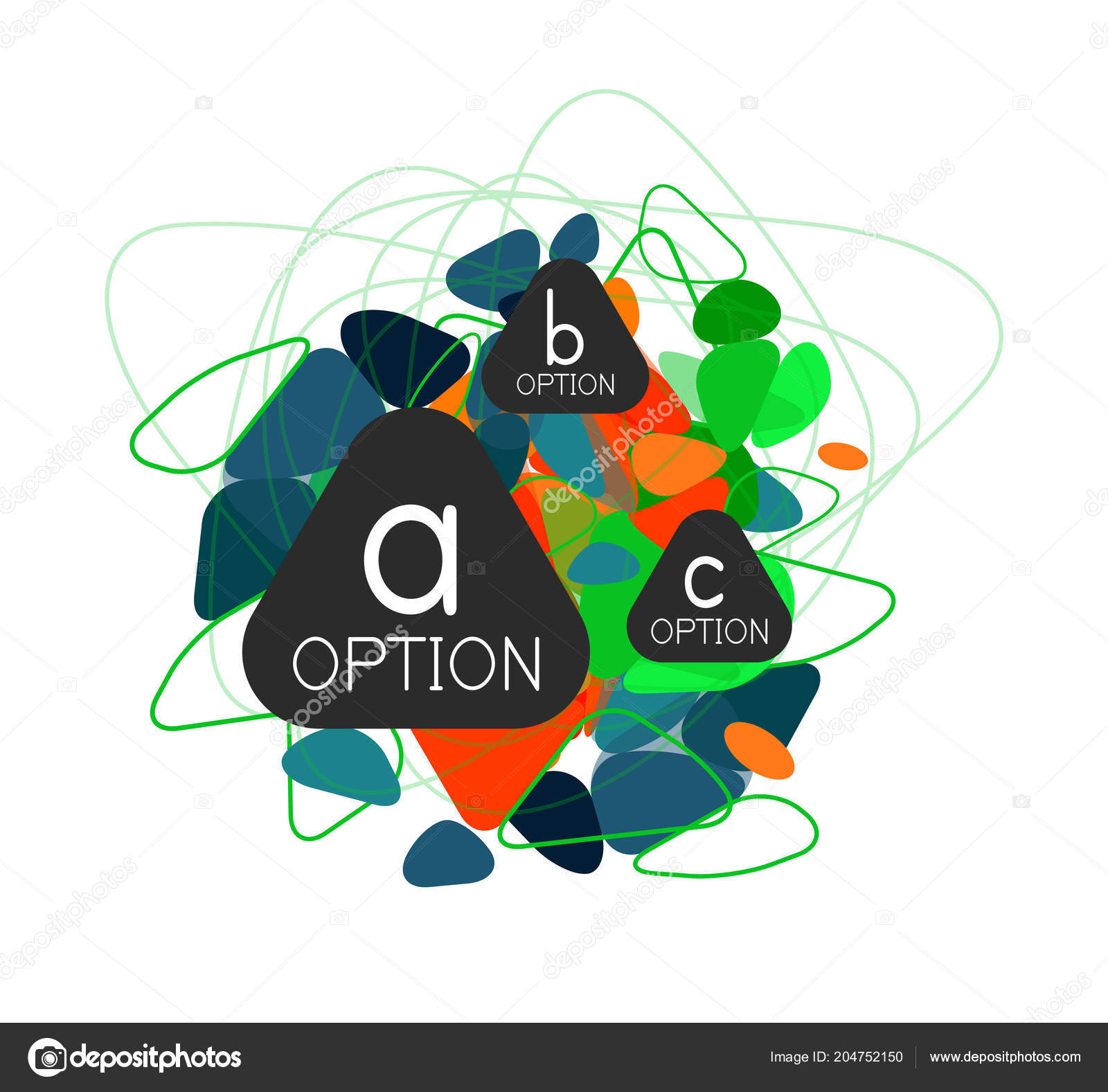 Triangle infographics design layout Stock Vector by ©akomov 204752150