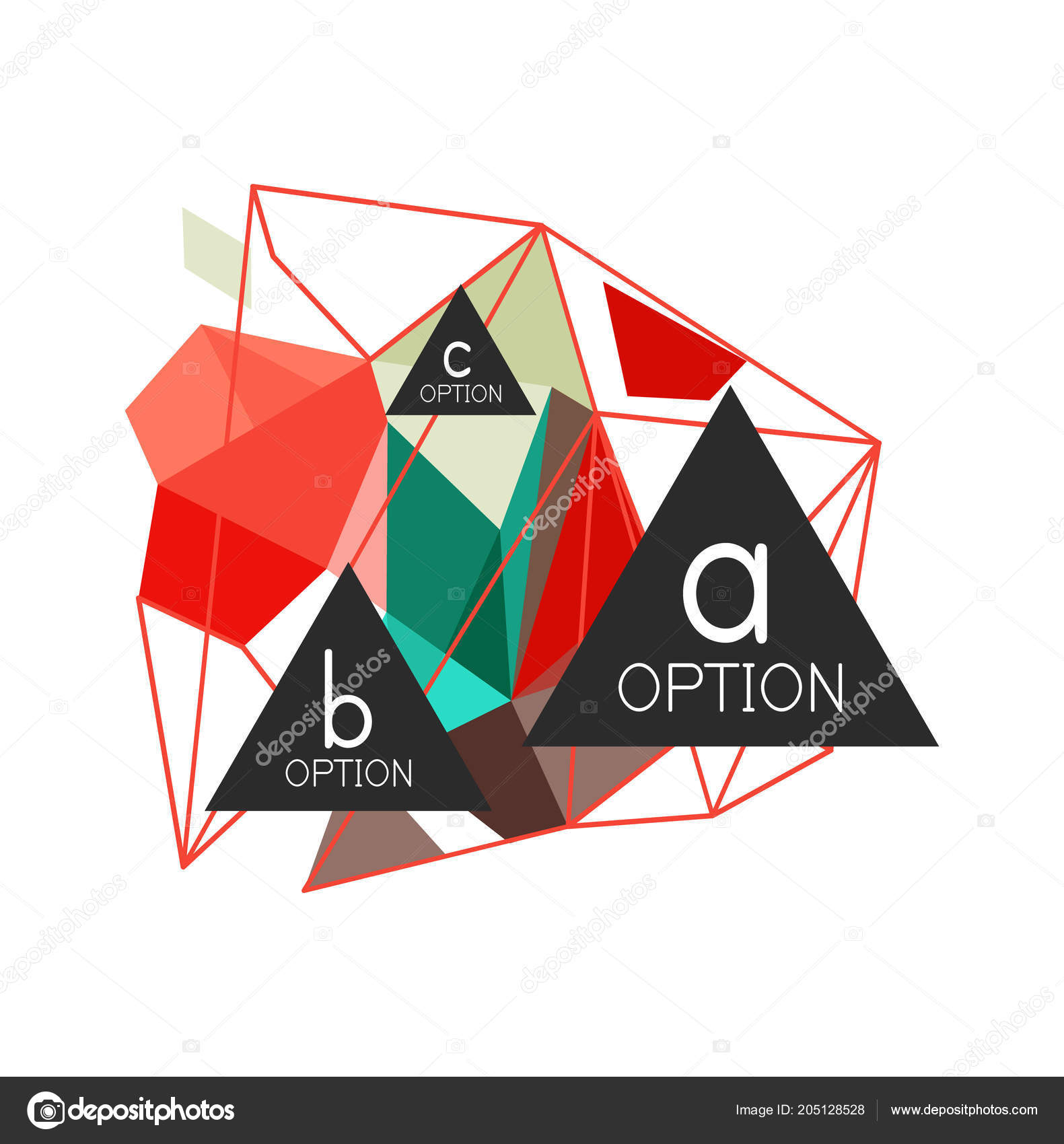 Triangle infographics design layout Stock Vector by ©akomov 205128528