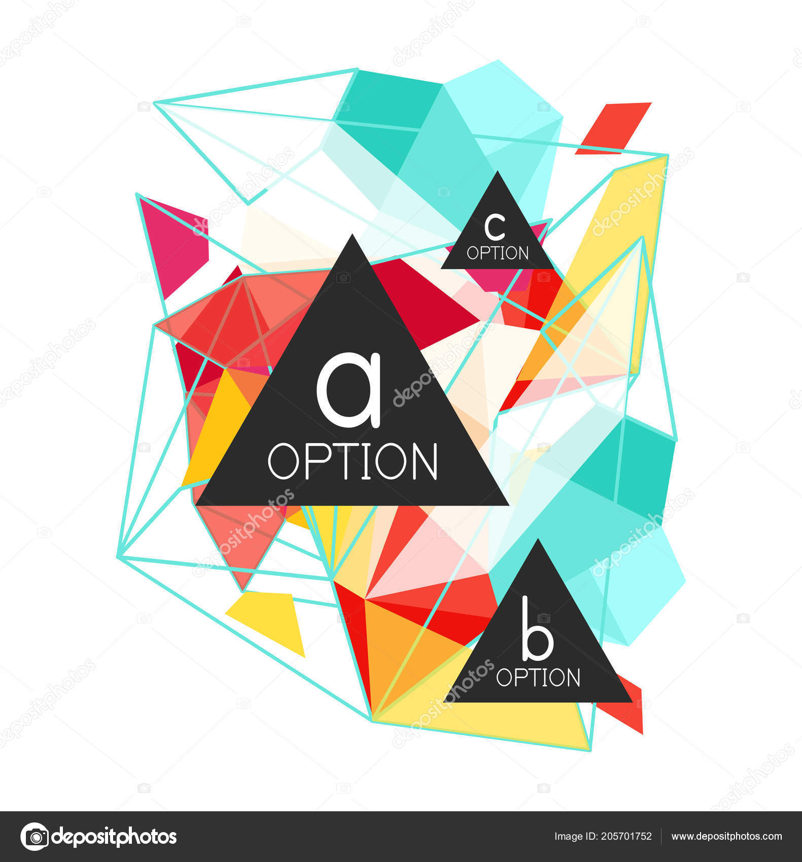 Triangle infographics design layout Stock Vector by ©akomov 205701752