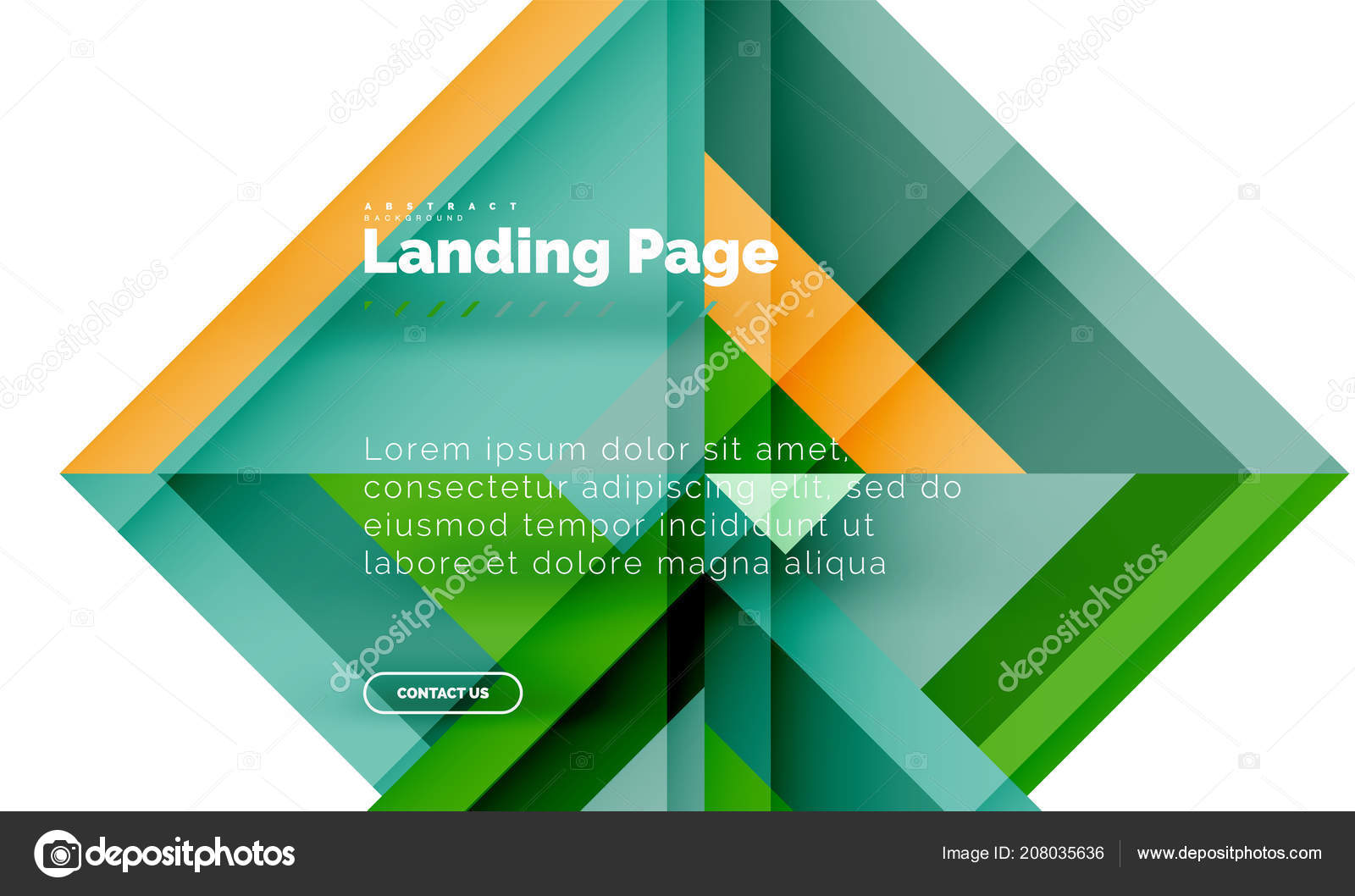 Square shape geometric abstract background, landing page web design ...