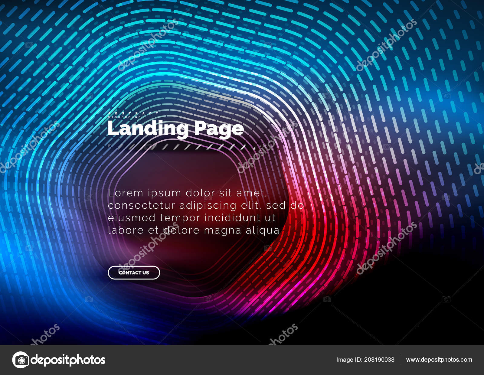 Neon glowing techno hexagon shape lines, hi-tech futuristic abstract ...