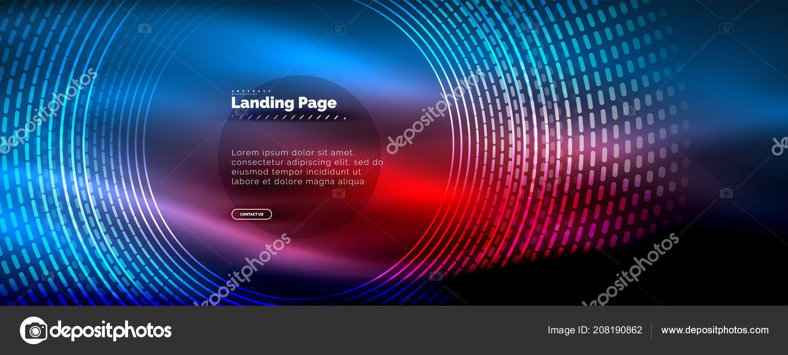 Neon glowing techno lines, hi-tech futuristic abstract background ...