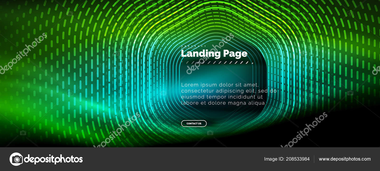 Neon glowing techno hexagon shape lines, hi-tech futuristic abstract ...