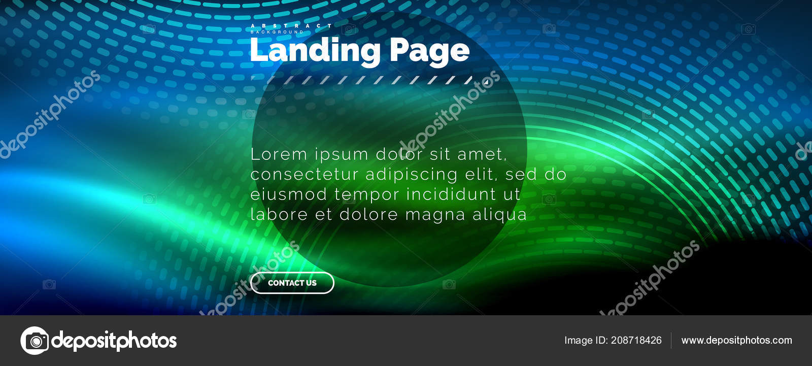 Neon glowing techno lines, hi-tech futuristic abstract background ...