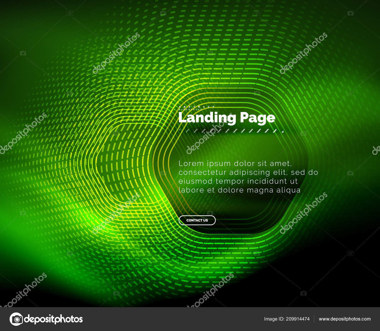 Neon glowing techno hexagon shape lines, hi-tech futuristic abstract ...