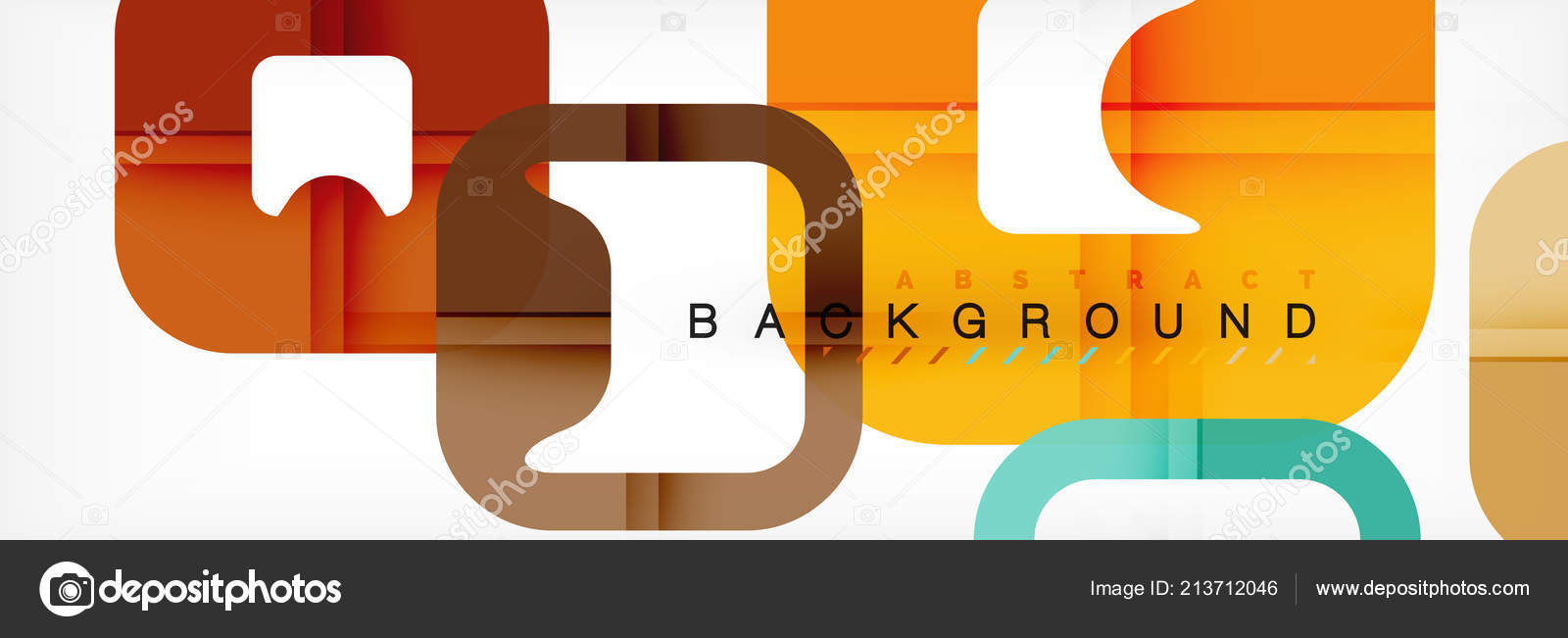 Square geometric background, multicolored template for business or ...