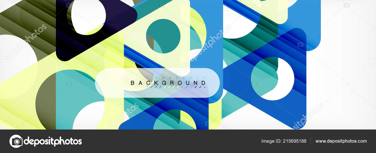 Circle and triangle abstract background Stock Vector by ©akomov 215695188