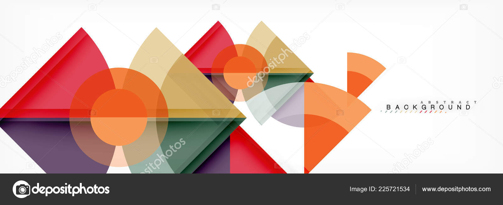 Triangles and circle geometric background Stock Vector by ©akomov 225721534
