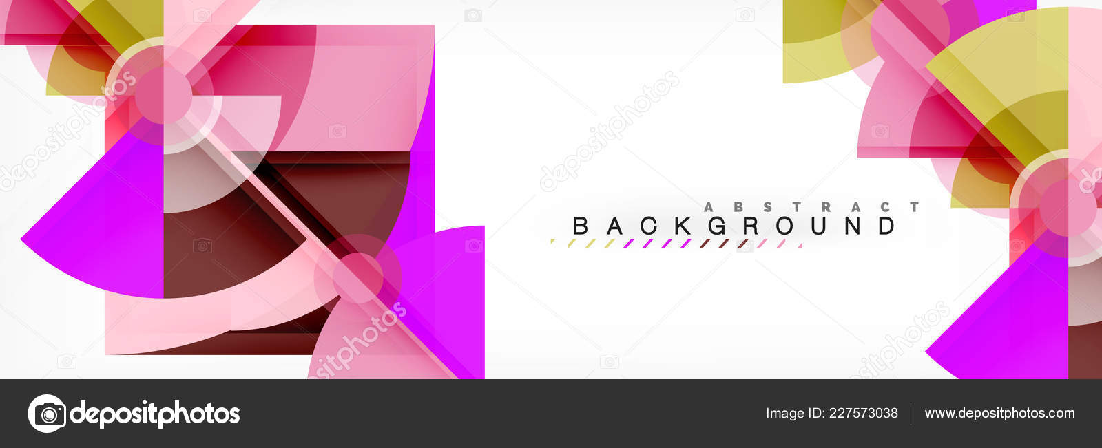 Triangles Circle Geometric Background Modern Design Stock Vector by ...