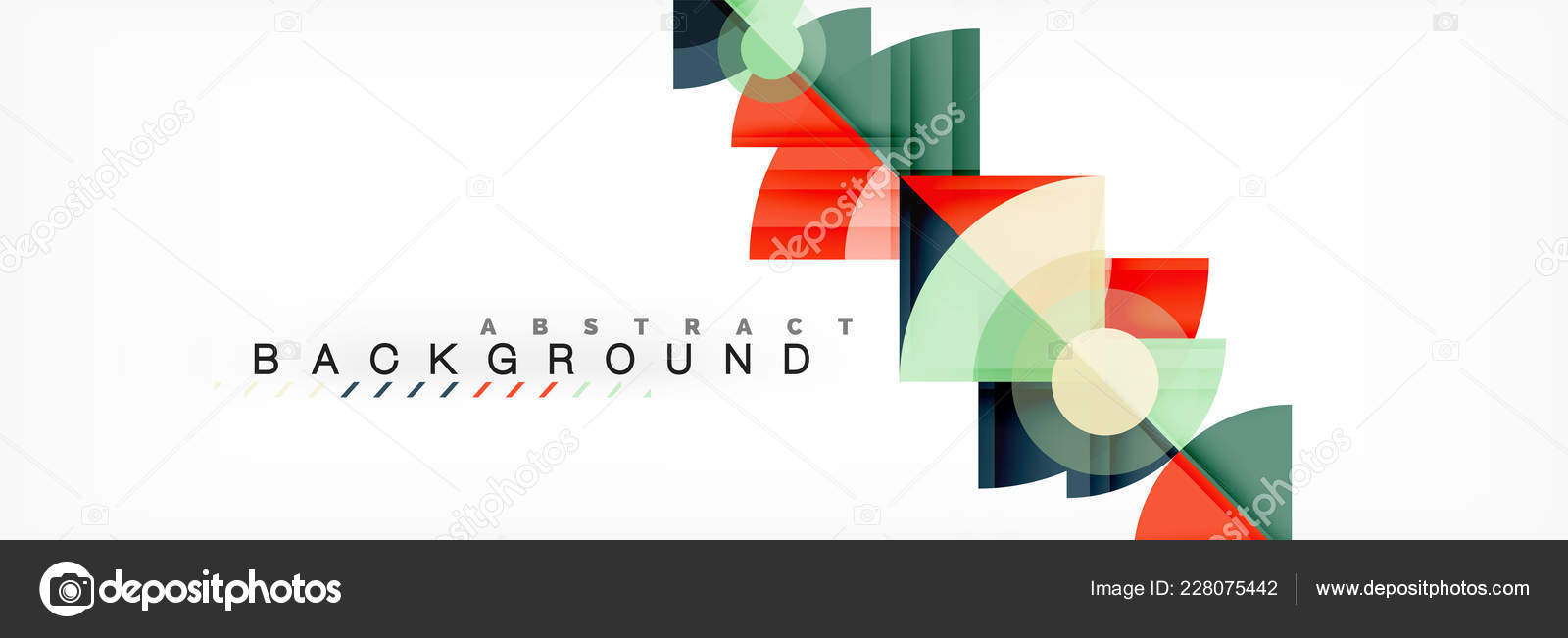 Triangles and circle geometric background Stock Vector by ©akomov 228075442