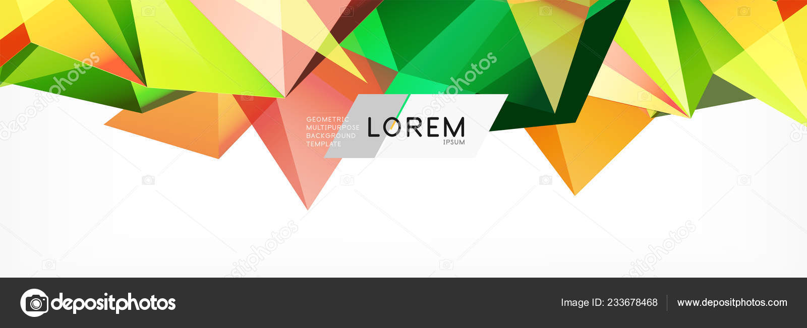 Triangle 3d polygonal art style. Future geometric design. Vector ...