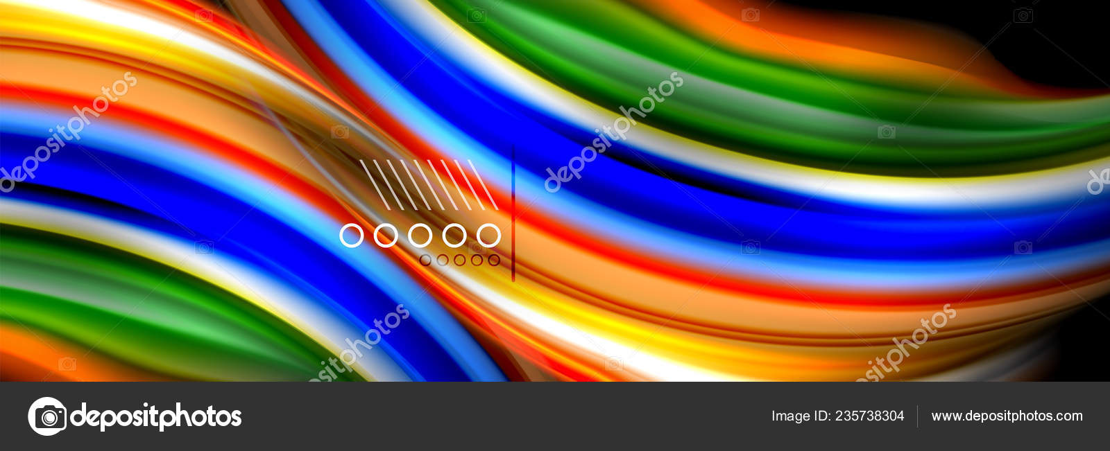 Fluid liquid wave pattern Stock Vector by ©akomov 235738304