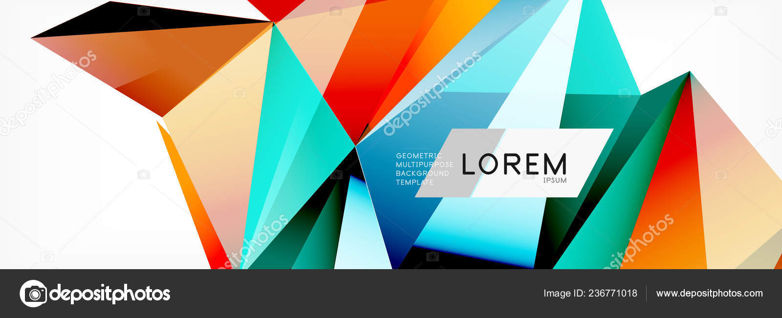 Triangle 3d polygonal art style. Future geometric design. Vector ...