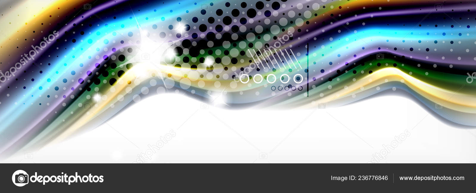 Smooth liquid blur wave background, color flow concept, illustration ...