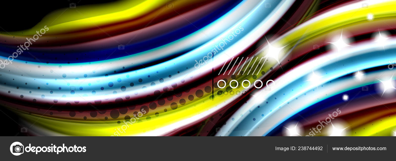 Fluid liquid wave pattern Stock Vector by ©akomov 238744492