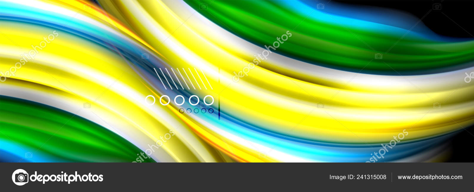 Fluid liquid wave pattern Stock Vector by ©akomov 241315008