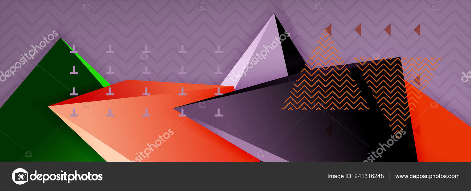 3d triangular vector minimal abstract background design Stock Vector by ...