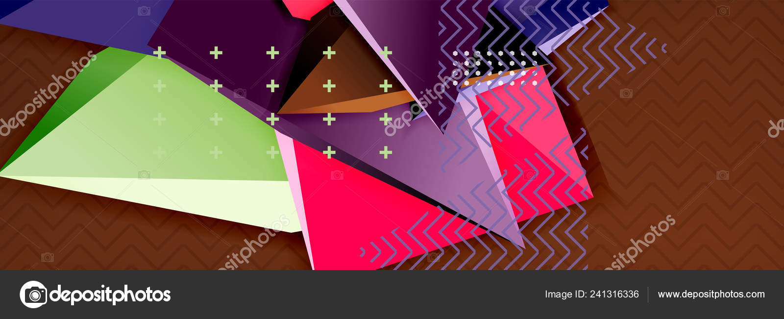 Vector 3d triangular shapes abstract background, origami futuristic ...