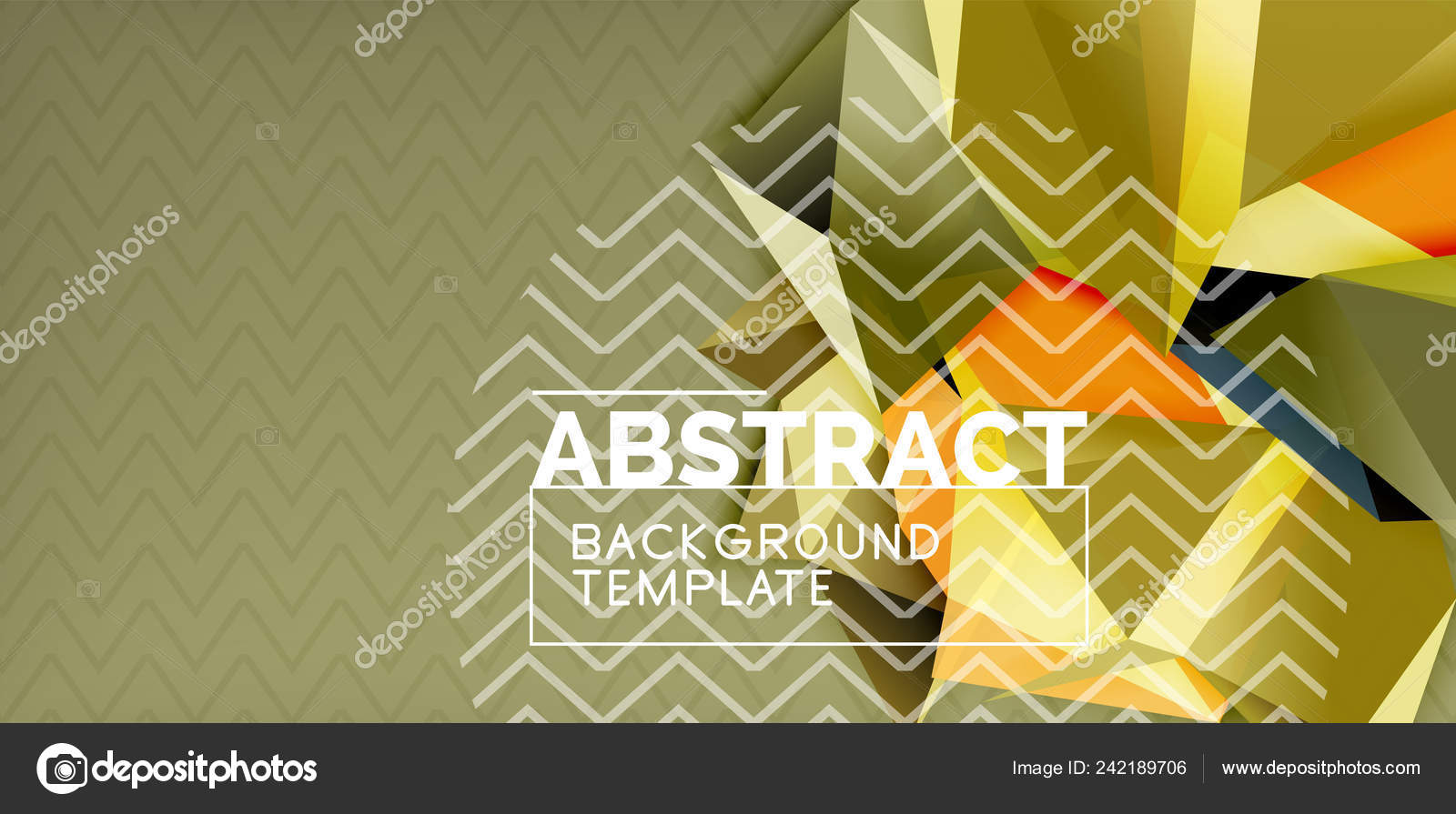 Vector triangular 3d geometric shapes background, modern poster design ...