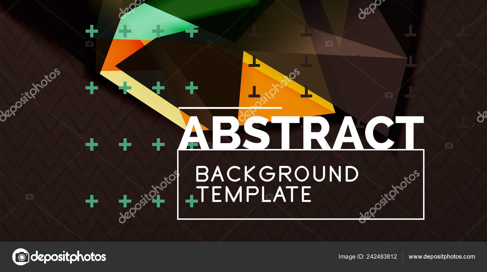 Vector Triangular 3d Geometric Shapes Background Modern Poster Design Stock Vector Image By